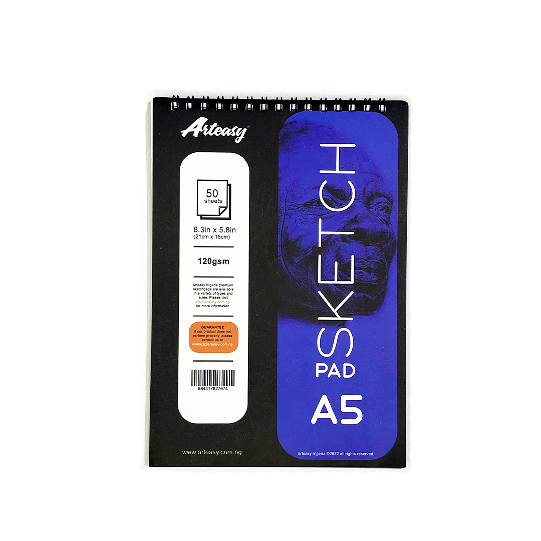 Arteasy A5 50 Sheets Sketchpad 120GSM - Arteasy Nigeria