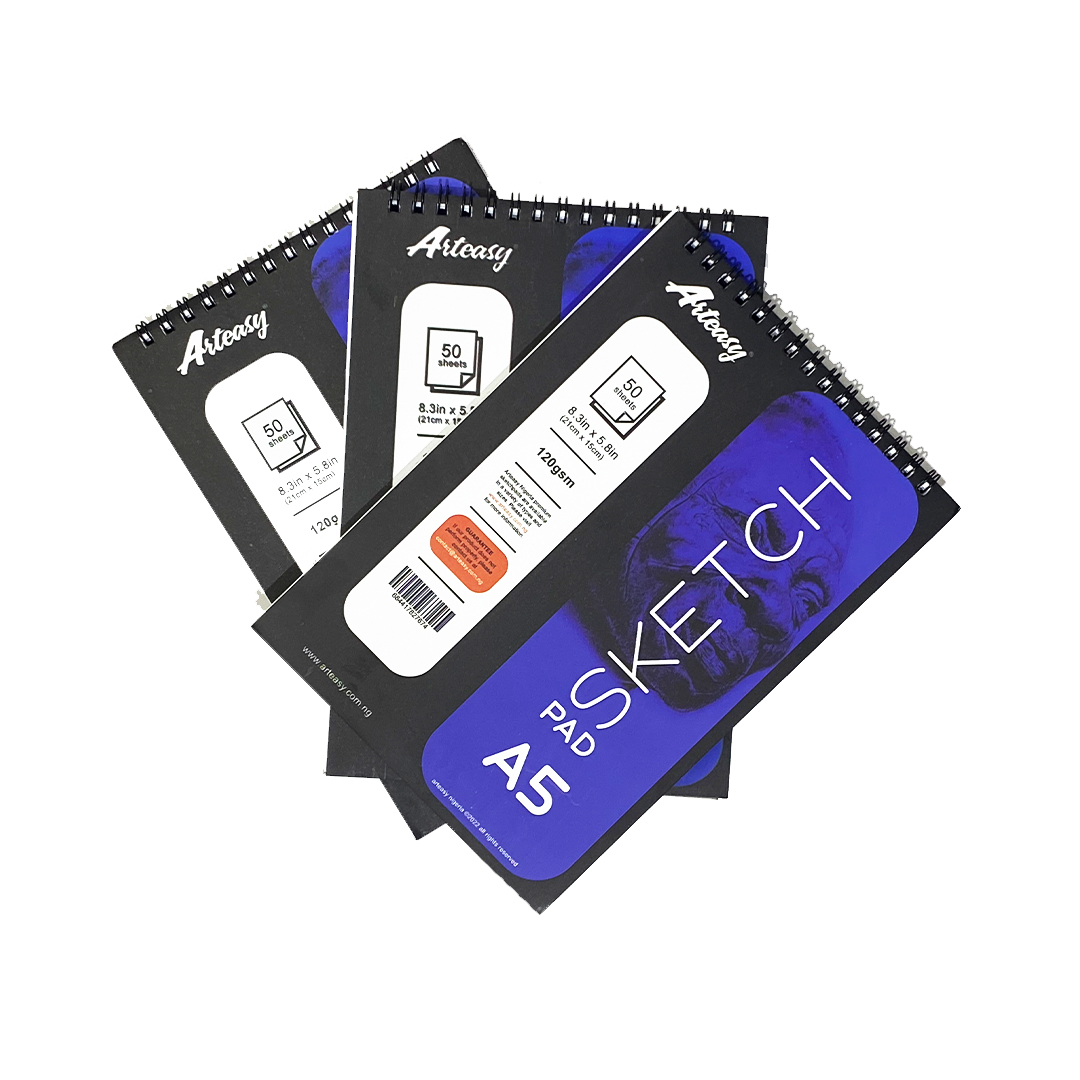 Arteasy A5 50 Sheets Sketchpad 120GSM - Arteasy Nigeria