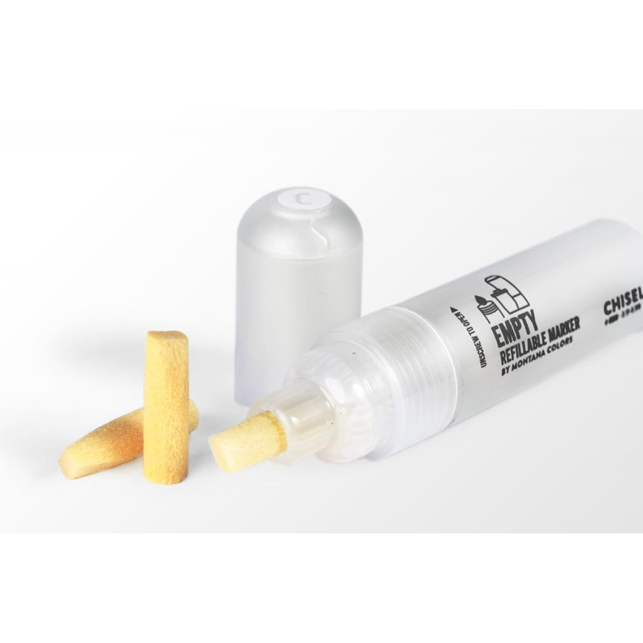 MTN Empty Marcador Refillable Marker Transparent - Arteasy Nigeria