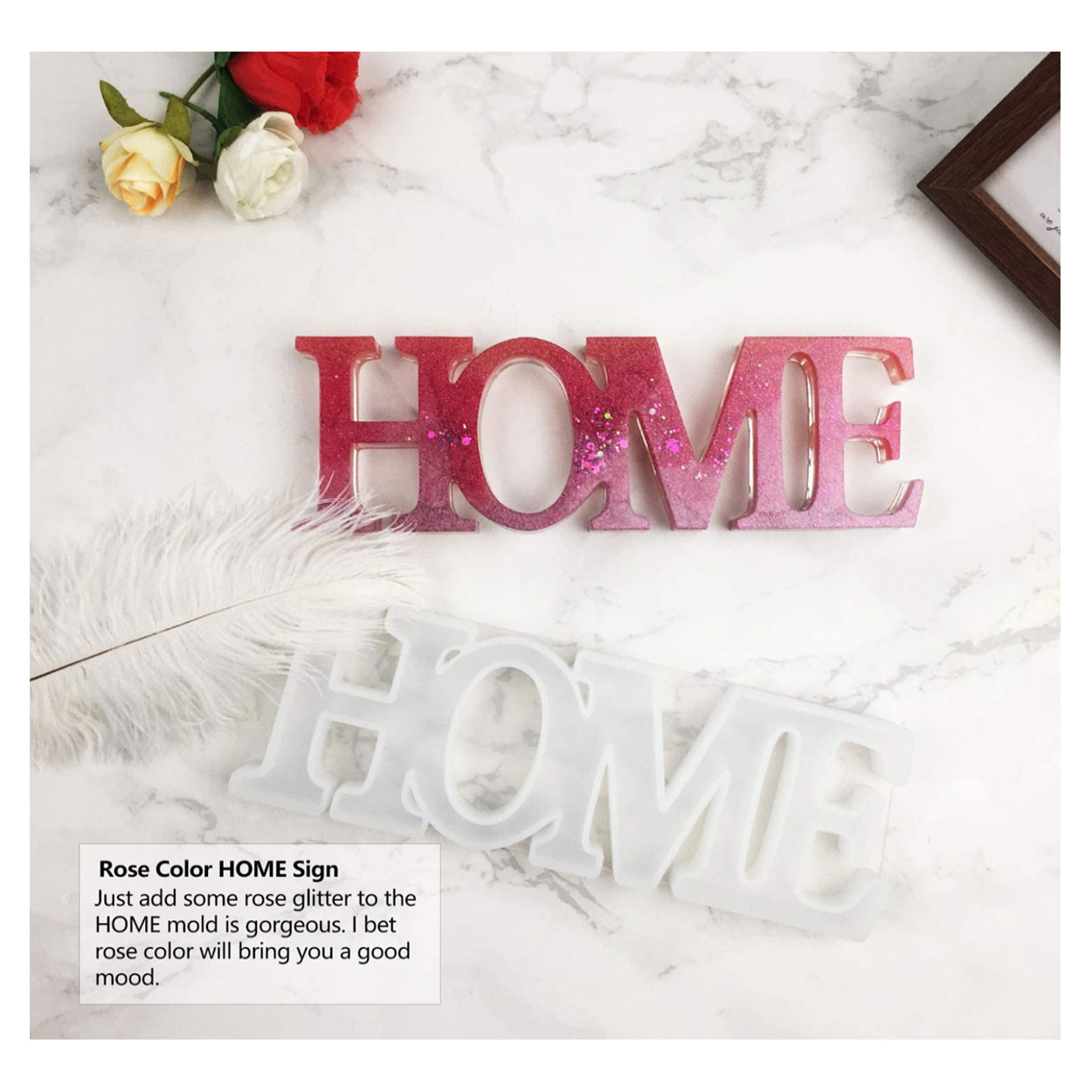 Resin Silicone Word Moulds With Fairy Light - Arteasy Nigeria