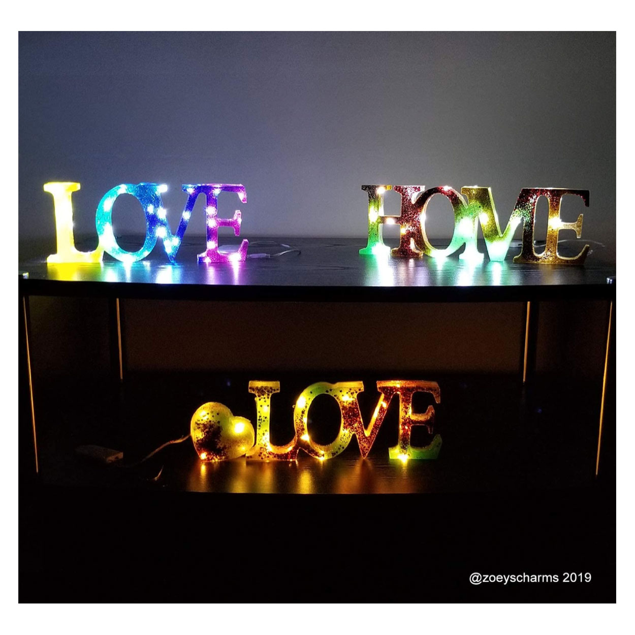 Resin Silicone Word Moulds With Fairy Light - Arteasy Nigeria