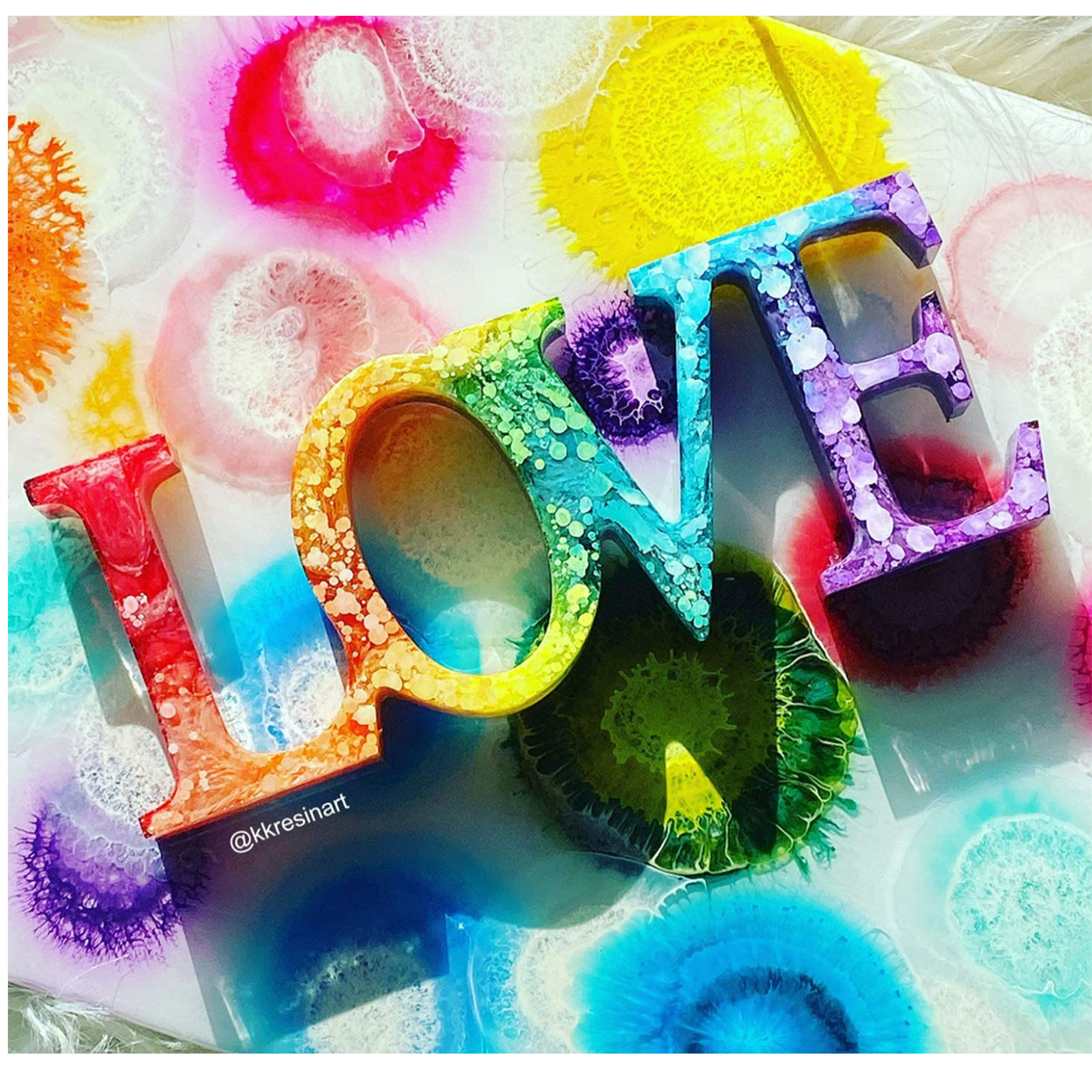Resin Silicone Word Moulds With Fairy Light - Arteasy Nigeria