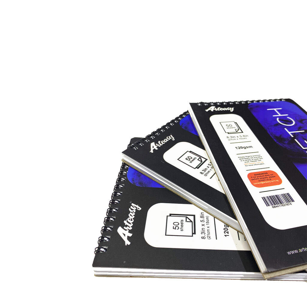 Arteasy A5 50 Sheets Sketchpad 120GSM - Arteasy Nigeria
